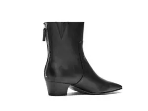 Madewell The Lexie Ankle Boot In Leather - Black