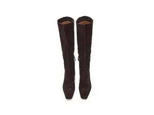 Madewell The Lexie Tall Boot In Suede - Brown