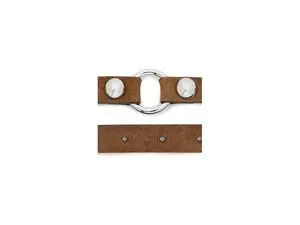 Madewell O-ring Studded Suede Belt - Brown
