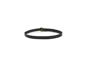 Madewell Mixed Metal Keeper Leather Belt - Black