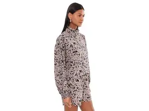 PUMA Essentials Graphics Animal Print Relaxed Woven Half-zip Jacket