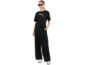 PUMA Essentials Animal Print Relaxed Fit T-shirt - Black