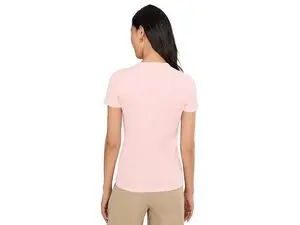 Lacoste Slim Fit Ribbed Cotton T-shirt - Pink