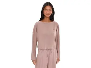 PUMA PUMA Cloudspun Ribbed Slouchy Long Sleeve Tee Sandstone