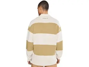 PUMA Porsche Legacy Striped Knit Sweatshirt - Tan