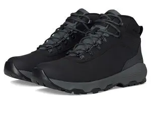 Columbia Newton Wander Leather High Top Hiking Shoes - Black