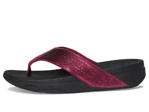 Fitflop Sequin Toe-post Wedge Sandals