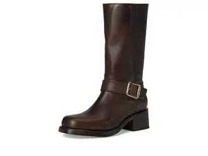THE FRYE COMPANY Campus Buckle Mid Calf Boots - Brown