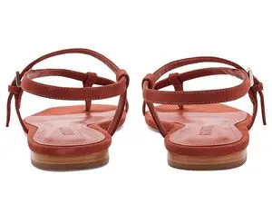Schutz Lisa Leather Sandals - Red