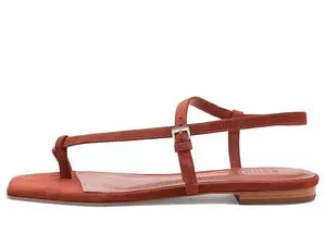 Schutz Lisa Leather Sandals - Red