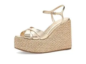 Schutz Keefa Wedge Sandals - Silver