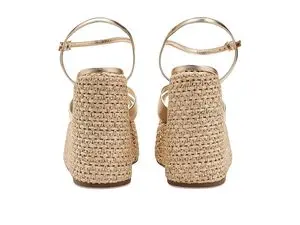 Schutz Keefa Wedge Sandals - Silver