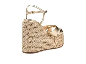 Schutz Keefa Wedge Sandals - Silver