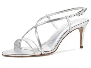 Schutz Avaline Strappy Stiletto Sandals - Silver