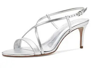 Schutz Avaline Strappy Stiletto Sandals - Silver