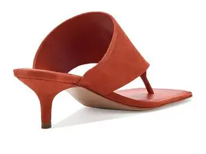 Schutz Sage Mid Stiletto Sandals - Orange