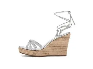 Schutz Adele Metallic Braided Wedge Sandals