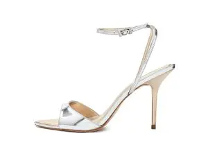 Schutz Elodie Buckle Stiletto Sandals - Silver