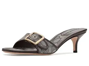 COACH Margot Sandals In Signature Jacquard - Brown