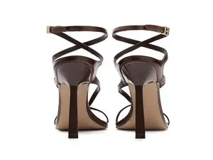 Schutz Amalfi Stiletto Sandals - Brown