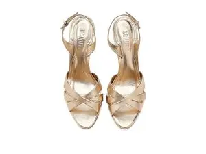 Schutz Keefa Sling Buckle Stiletto Sandals - Silver
