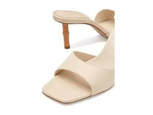 Schutz Leena Bamboo Stiletto Sandals - Bone