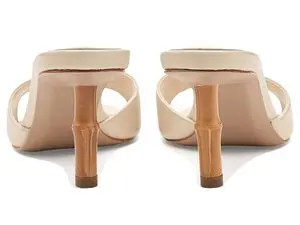 Schutz Leena Bamboo Stiletto Sandals - Bone