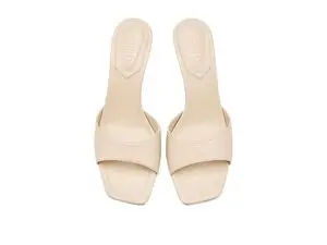 Schutz Leena Bamboo Stiletto Sandals - Bone