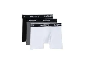 Lacoste Cotton Stretch Essentials Boxer Briefs 3-pack Underwear - Black
