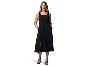 Columbia Pinetown Canyon Rib Dress Sleeveless Midi Dress - Black