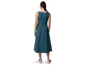 Columbia Pinetown Canyon Rib Dress Sleeveless Midi Dress - Blue