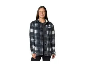 Columbia Benton Springs Shirt Jacket Ii With Plaid Pattern - Black