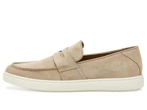 Greats Paros Suede Penny Loafer - Bone