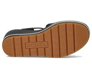 Sorel Sunpeak Wedge Ankle Strap Sandals - Brown