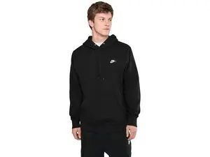 Nike Club Fleece Pullover Hoodie - Black