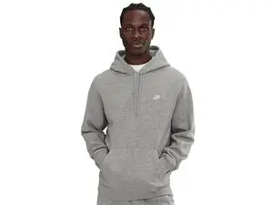 Nike Nike Club Fleece Pullover Hoodie Gray