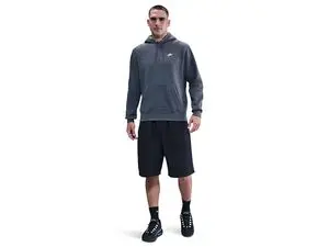 Nike Club Fleece Pullover Hoodie - Gray