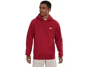 Nike Club Fleece Pullover Hoodie - Red