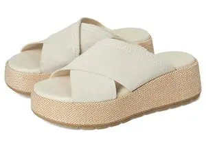 Sorel Sunpeak Platform Slide Sandals - Bone