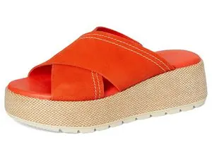 Sorel Sunpeak Platform Slide Sandals - Red