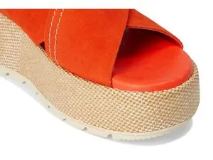 Sorel Sunpeak Platform Slide Sandals - Red