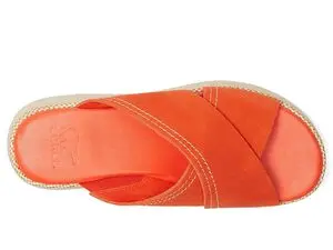Sorel Sunpeak Platform Slide Sandals - Red