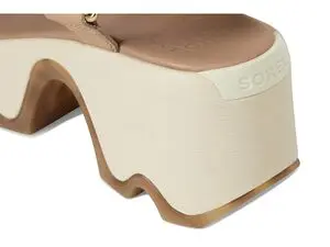 Sorel Kinetic Aura Y-strap Platform Sandals - Brown