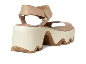 Sorel Kinetic Aura Y-strap Platform Sandals - Brown
