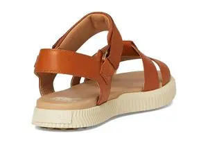Sorel Ona Ave Ankle Strap Flat Sandals - Brown