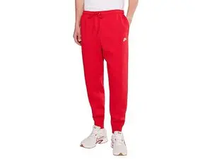 Nike Club Fleece Joggers With Embroidered Logo - Red