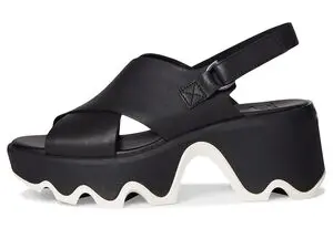 Sorel Kinetic Aura Slingback Platform Sandals - Black