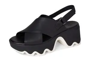 Sorel Kinetic Aura Slingback Platform Sandals - Black