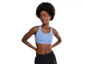 Nike Swoosh Medium-support Bra Bra - Work Blue/white