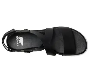Sorel Ella Iii Crisscross Sandals - Black